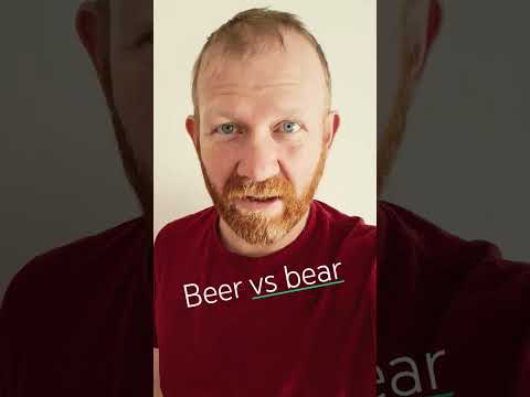 Pronunciación de beer y bear en #inglés