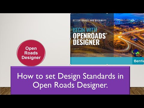 How to set Design Standards in Open Roads Designer.|| IRC || UK || AASHTO