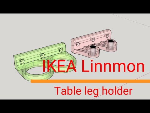 Free 3D file Ikea Linnmon 16353 Table Leg Holders 🦵 ・3D print design to ...