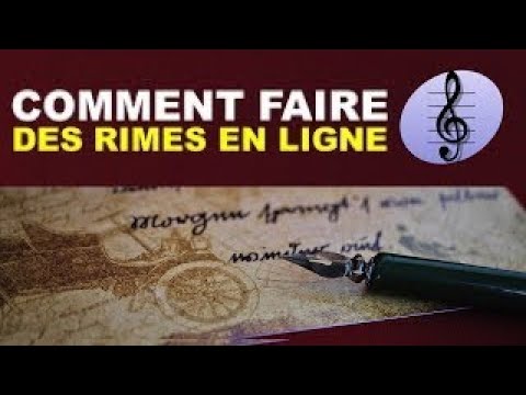 Comment faire des rimes en Ligne