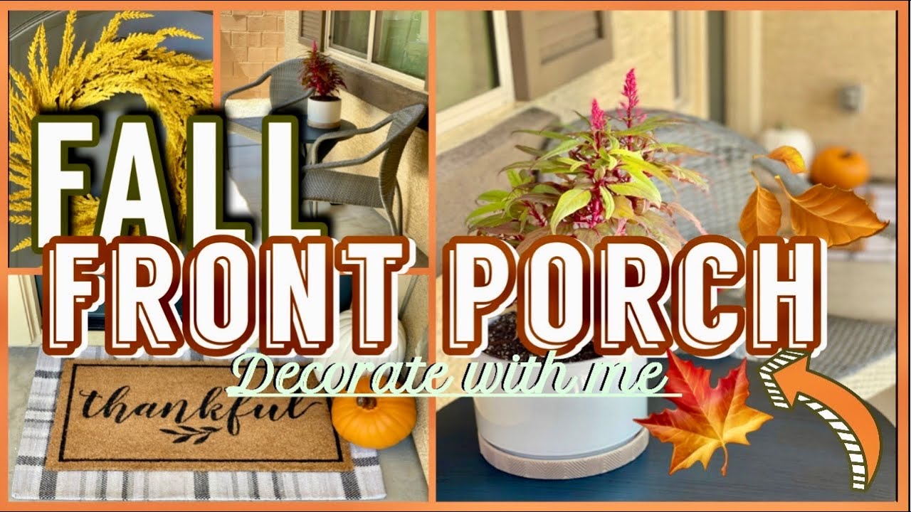 2021 FALL 🍂 FRONT PORCH DECORATE WITH ME | FALL DECORATING IDEAS | MINIMAL FALL PORCH MAKEOVER