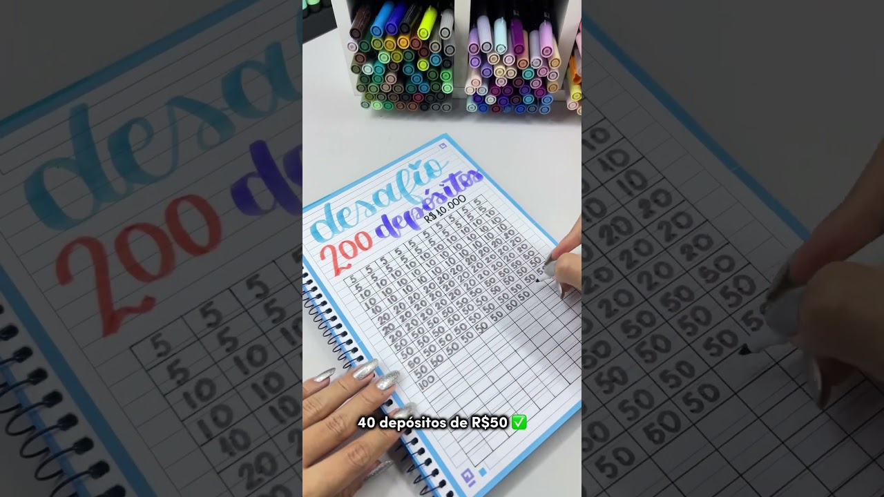 Desafio 200 depósitos para juntar R$10mil #dicasdanewjudge #dicasnewjudge