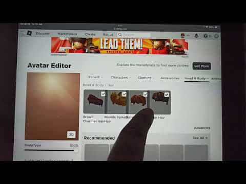 How to wear or equip multiple hairs at once on roblox ipad 2024 || quick tutorial