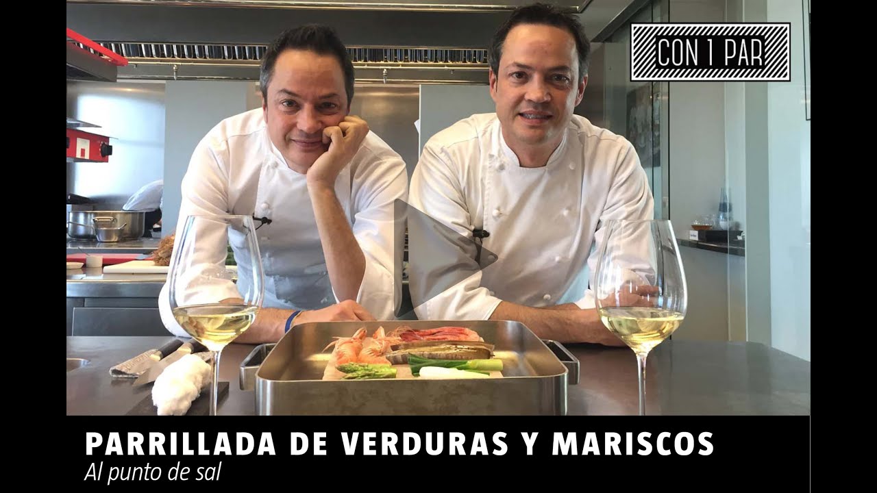 Parrillada de verduras y mariscos HD