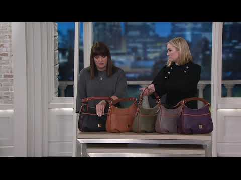 Dooney & Bourke Pebble Leather East/West Collins Shoulder Bag on QVC ...