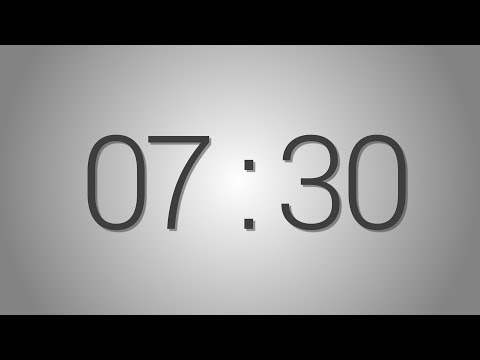 7 Minutes 30 seconds countdown Timer - Beep at the end | Simple Timer (seven min thirty sec)