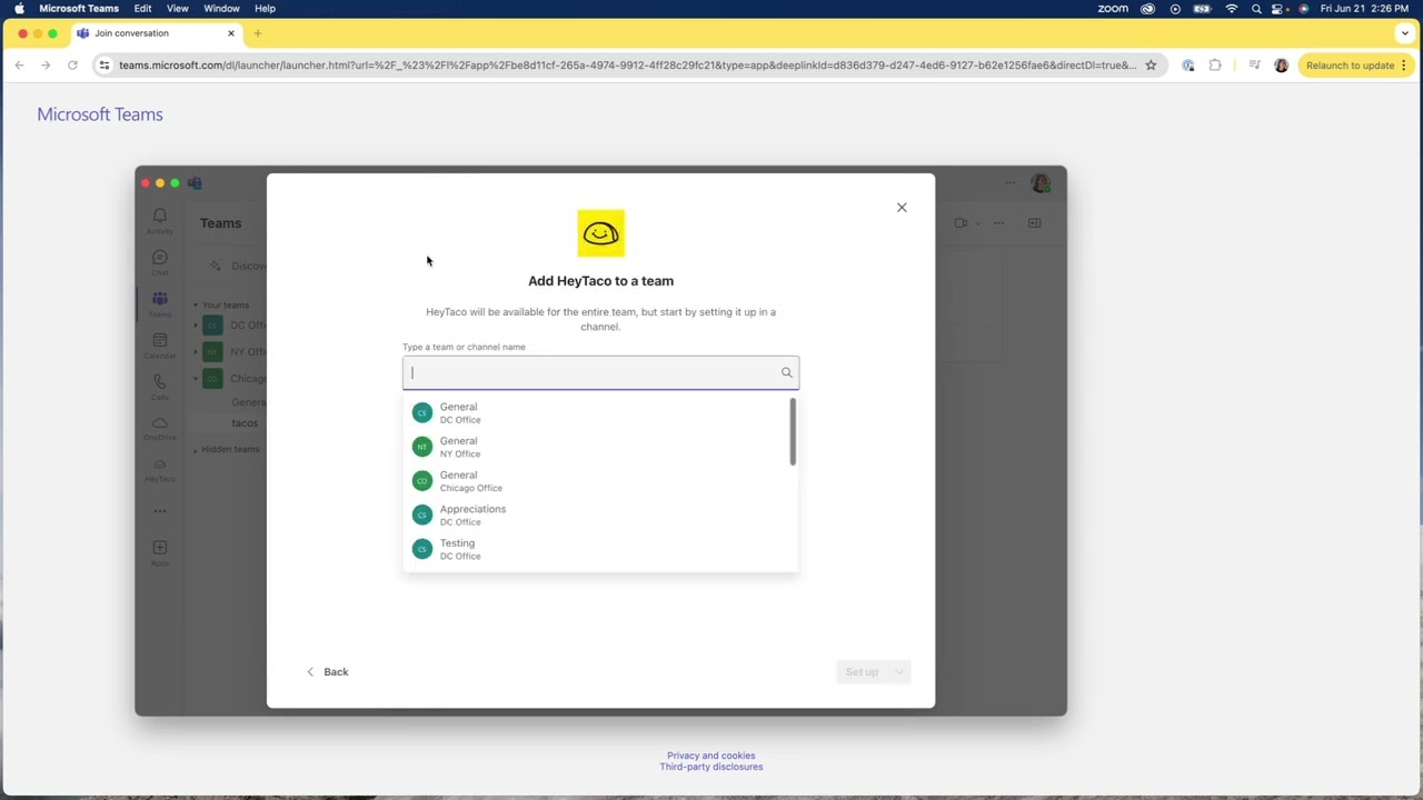 #1 How to Add HeyTaco to Microsoft Teams