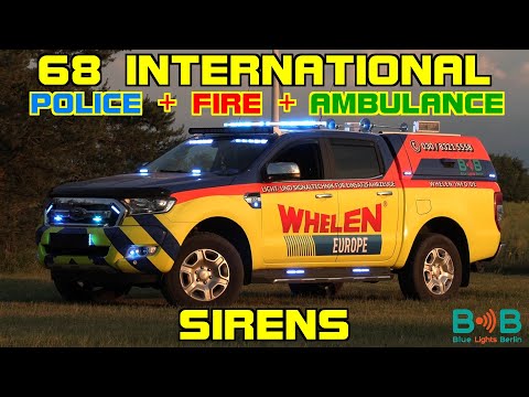 Whelen Carbide / Command ALL 68 internationale sirenetonen met en zonder HOWLER - Blue Lights Berlin