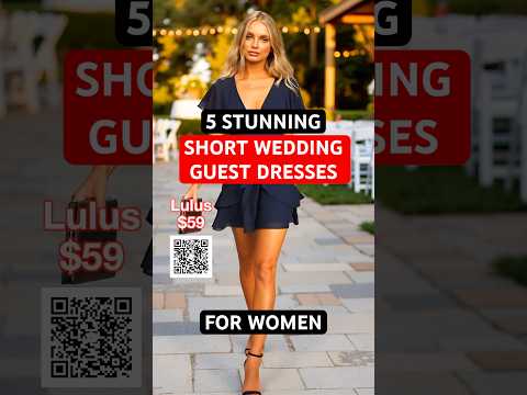 5 Stunning Short Wedding Guest Dresses for Women #fashion #weddingdressadvice #dressootd #dress