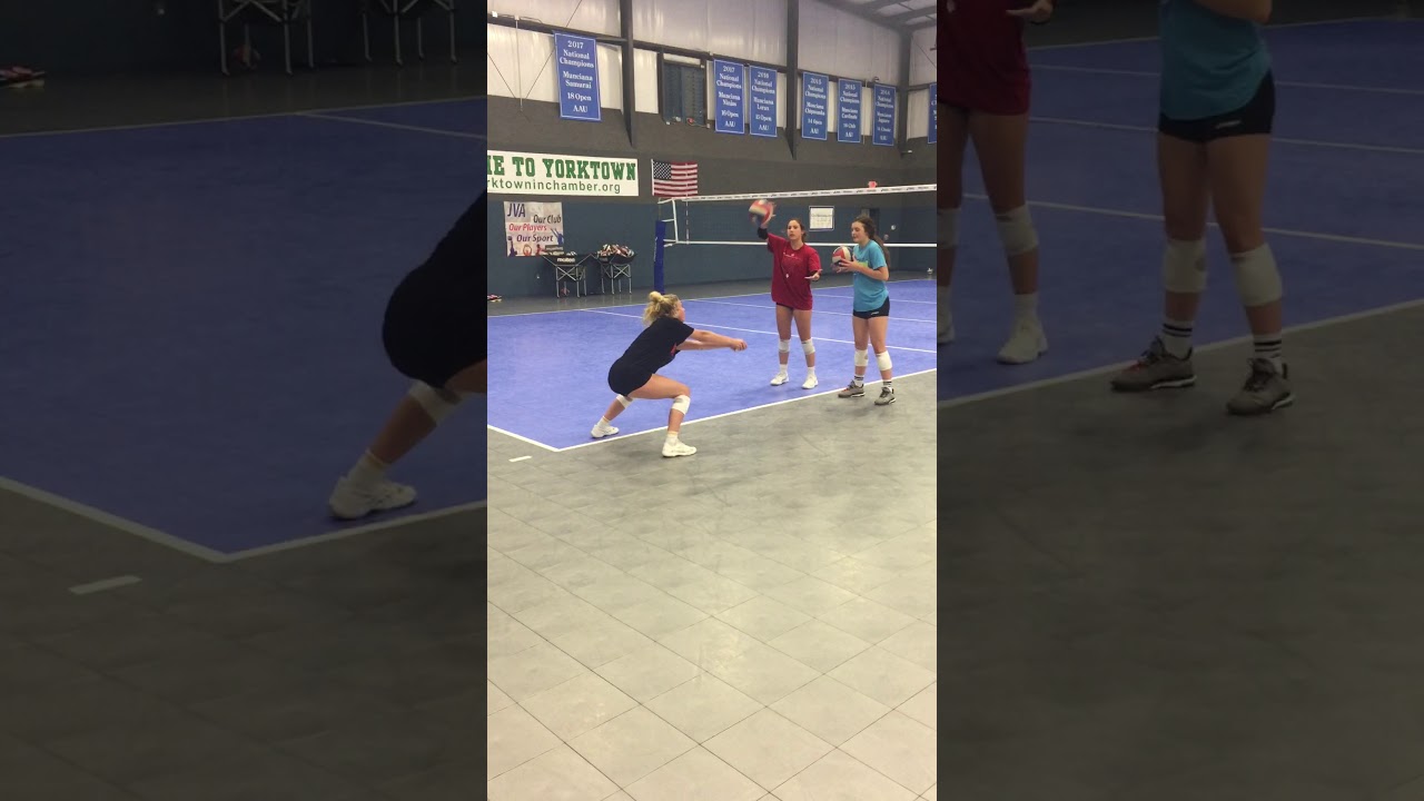 Volleyball passing drill-Triangle Tilt