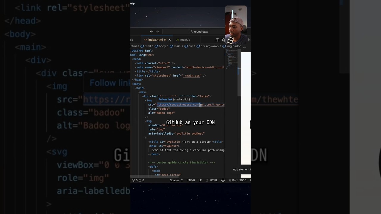 use github as your CDN. #git #webdevelopment #frontend #uidesign #uxdesign