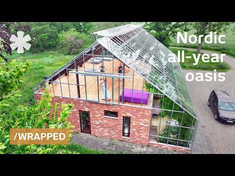 Couple encases brick farm inside greenhouse for indoor/outdoor all year