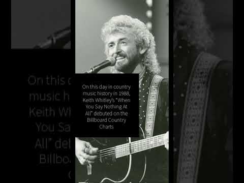 On this day in country music history in 1988 Keith debuted a hit #countrymusic #keithwhitley #1988
