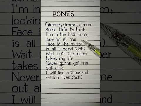 imagine dragons bones lyrics part 1 #imaginedragons #bones #lyrics