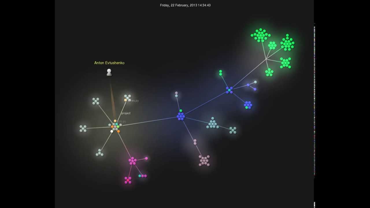 gource visualization of my project