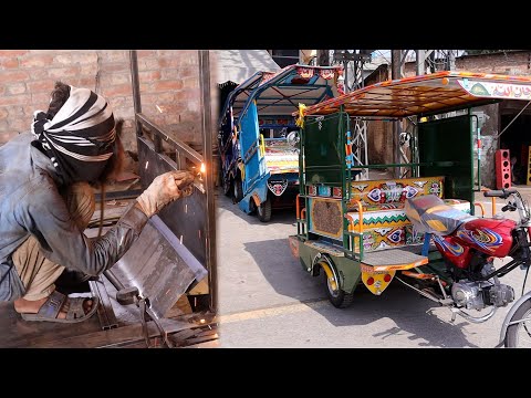 The Complete QingQi Rickshaw Manufacturing Process | Six Seater ...