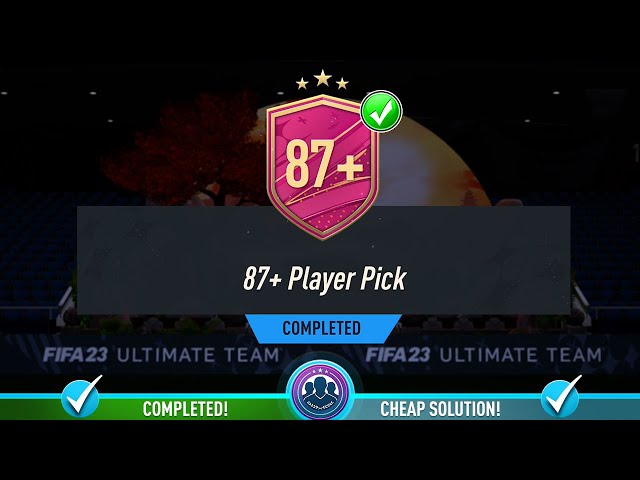 FIFA 23 87+ Player Pick SBC: How to complete, expected costs, and more