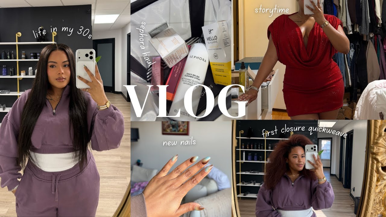Vlog: Closure Quickweave Install, They Tried To Jump Me?!? Sephora Haul, Jewelry Unboxing & More!