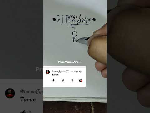 Tarun name logo✨#shorts#shortvideo #youtubeshorts #viral #logo #Tarun..