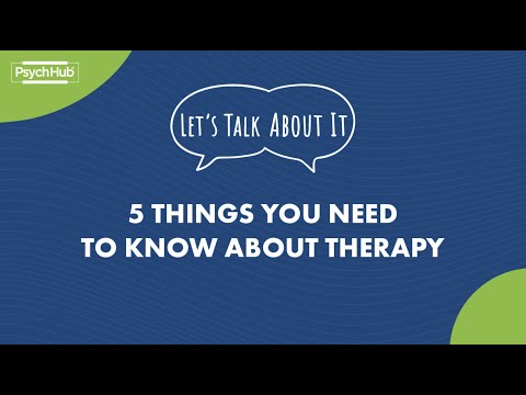 #LetsTalkAboutIt: 5 Things You Need to Know About Therapy