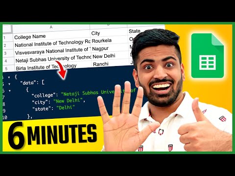 Convert your Google Sheets into REST APIs in 6 Minutes ???? (and Make Projects)
