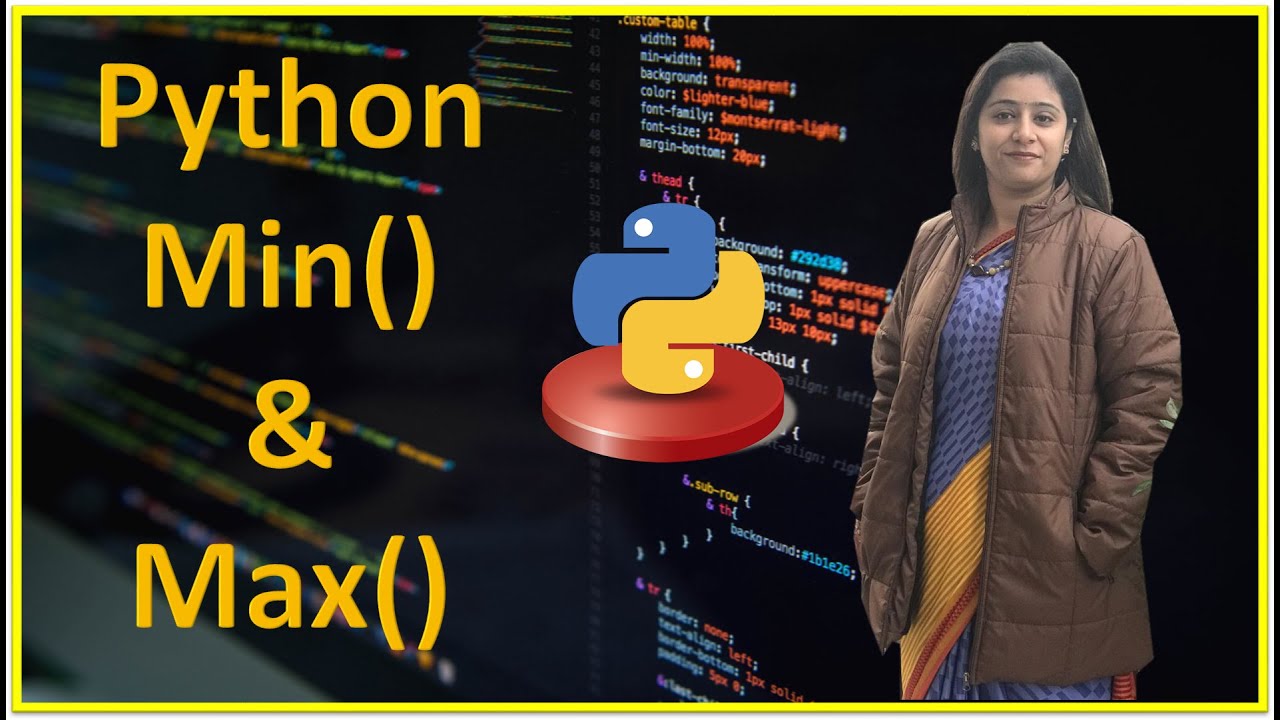 Python min() and max() functions