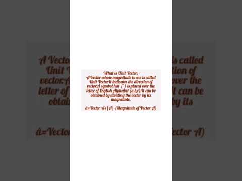Unit Vector|Physics Simple Definitions Shorts #unitvector #definition #education #physics