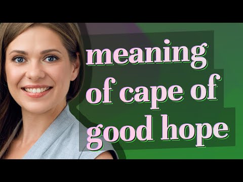 Cape of good hope | meaning of Cape of good hope