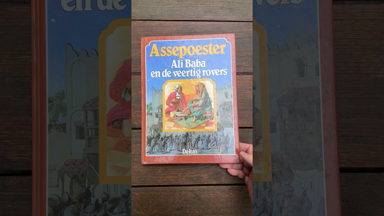 Dutch Fairytale Book Ali Baba and the Forty Thieves, and Cinderella #vintagebooks #fairytale