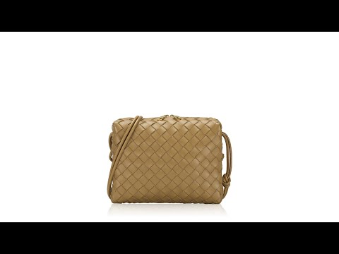 Bottega Veneta Nappa Intrecciato Loop Small Camera Bag Dark Praline