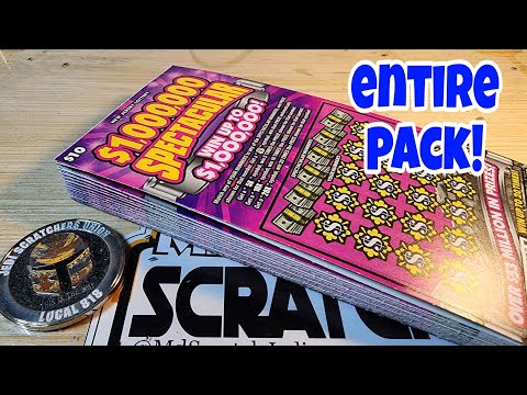 $1,000,000 SPECTACULAR NJ LOTTERY SCRATCH OFF TICKETS | FULL PACK!