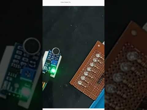 Detecting sound using PIC16F877A microcontroller. #iot #electronic