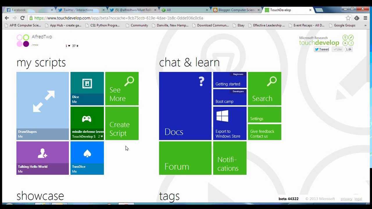 TouchDevelop Turtle Demo