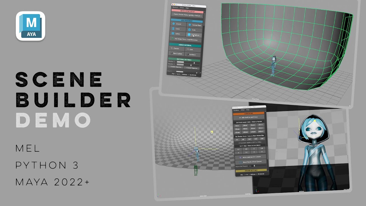 Scene Builder - Demo - Maya Python Tool