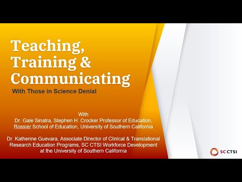 Education Resource Center: Teaching, Training & Communicating with Those in Science Denial