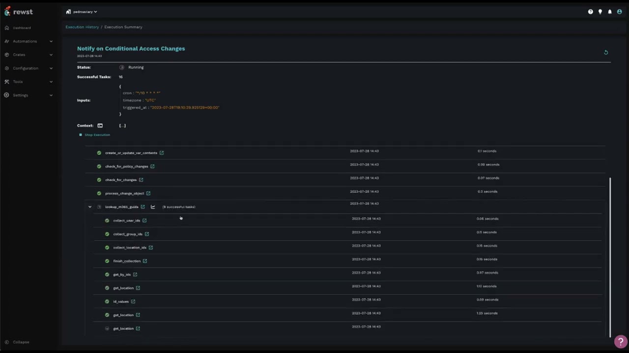 Conditional access policy change notifications with AI … - Rewst