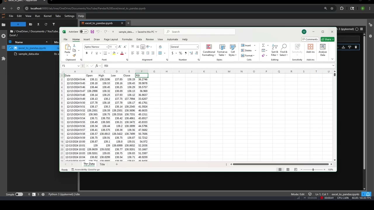 Python Pandas - How to Import Data from Excel