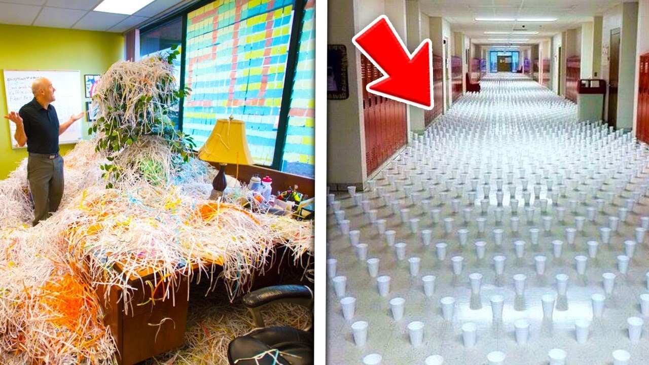 TOP 5 BEST SENIOR PRANK CAUGHT ON CAMERA!! (Funniest Senior Pranks GONE WRONG 2017)