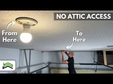 How To Add A Light To A Finished Garage Ceiling