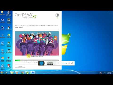 How to install corel draw x7 in window 7