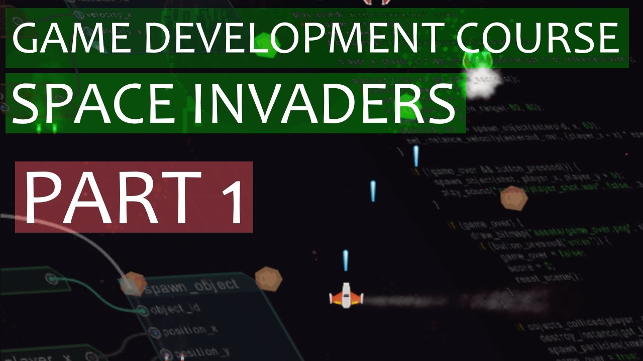 Game Development Tutorial: Programming a Space Invaders with Visual Programming (Part 1)