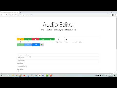 How to edit Audio files online