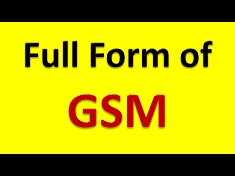 Full Form of GSM
