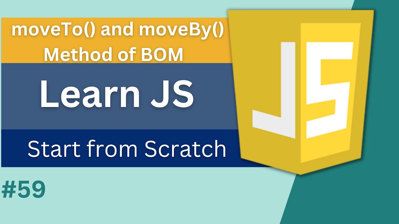 moveTo and moveBy function of Browser object model in javascript | how to move window with BOM
