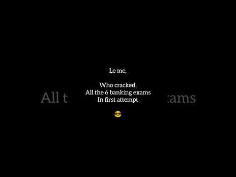 Cracked all the banking exams in first attempt 😎 #bankingexams #ibps #rrb #po #sbi #governmentjobs