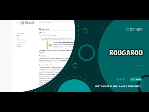 The rougarou is a legendary creature in French communities linked to traditional concepts of