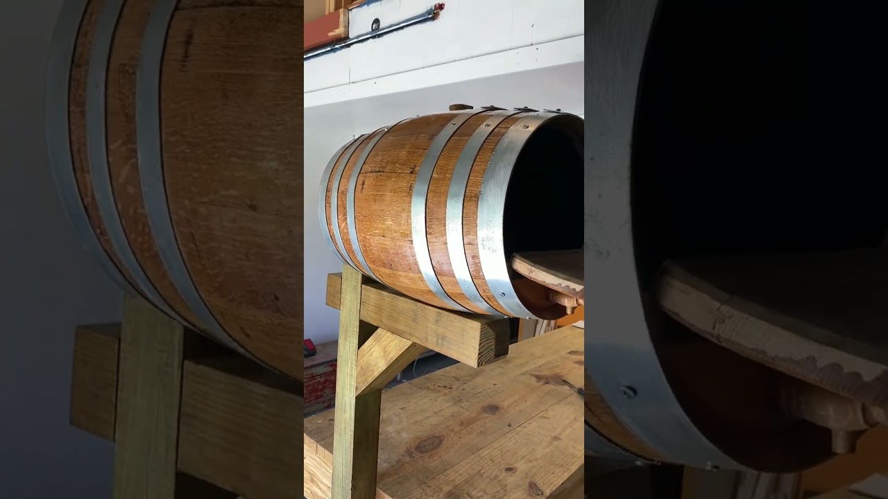 10 Gallon Whiskey Barrel Mailbox OMG Rustic Mail Box