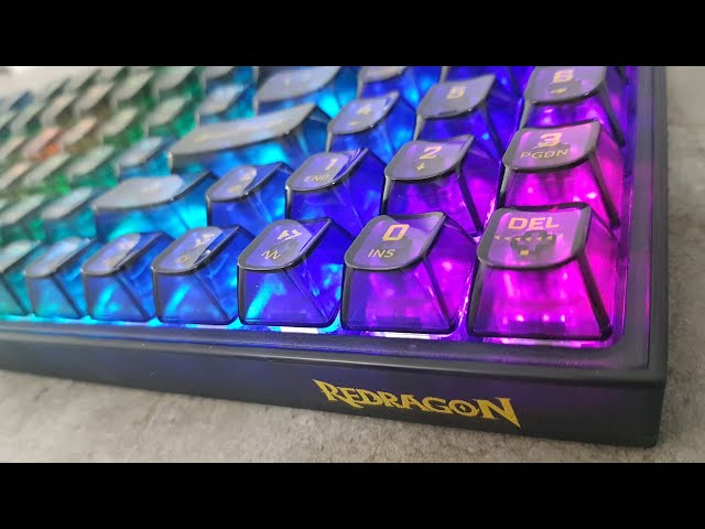 Redragon IRELIA K658 PRO 90% Wireless RGB Full-Transparent Keyboard ...