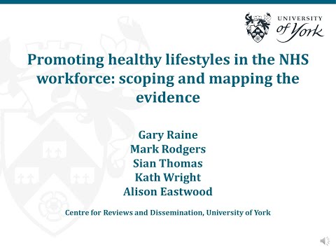 Workplace-based interventions to promote healthy lifestyles amongst NHS staff: an evidence map