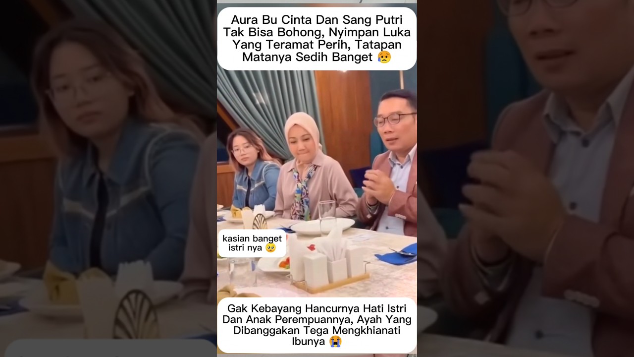 Luka Bu Cinta Dan Putrinya Tak Bisa Disembunyikan 🥺#ridwankamil #shortvideo